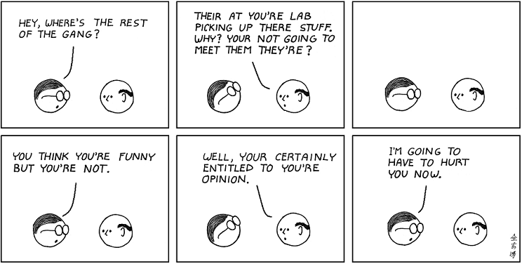 Their vs. There vs. They're - Comics English Their vs. There vs. They're - Comics English